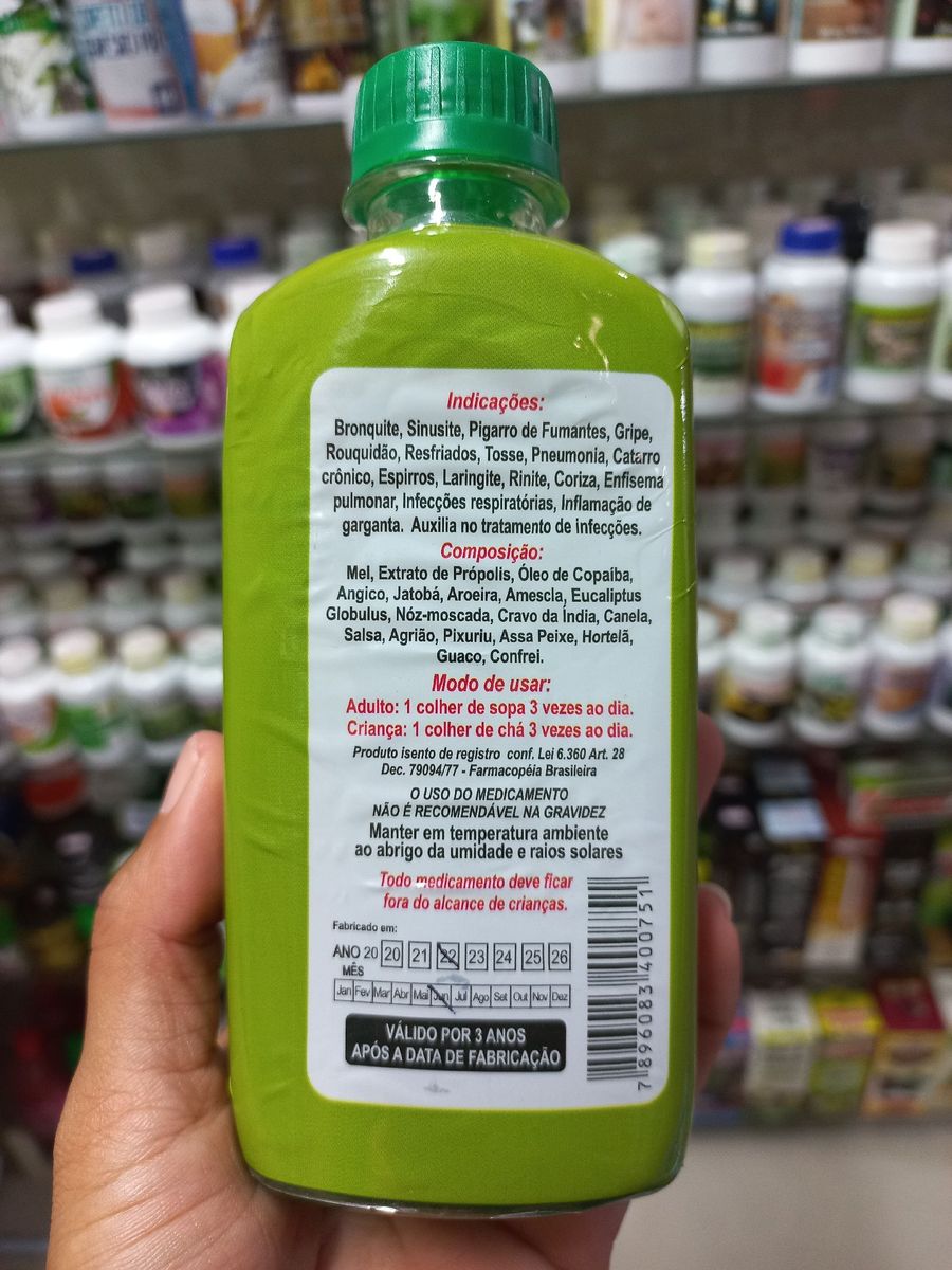 03 Frascos de Bronq Plus Xarope Expectorante 300ml | Produto Masculino ...