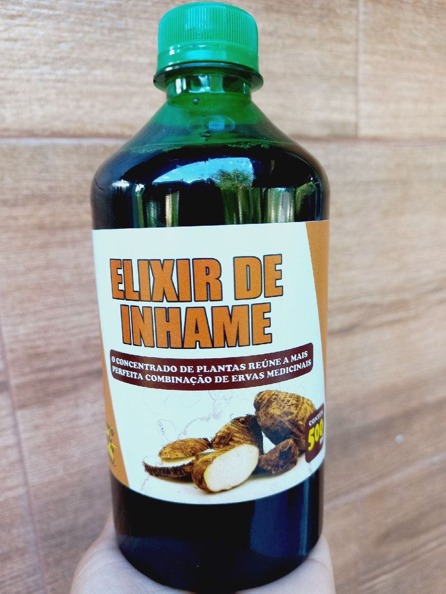 04 Frascos de Elixir de Inhame Líquido | Produto Masculino Ervas Brasil ...