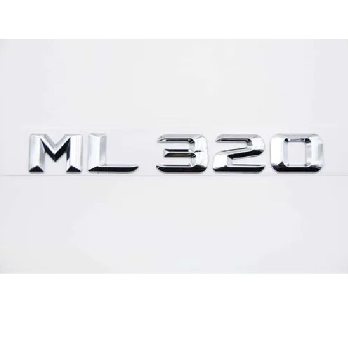 1 Emblema Ml 320 Ml320 Cromado Mercedes Benz Original | Carro Stickkar ...