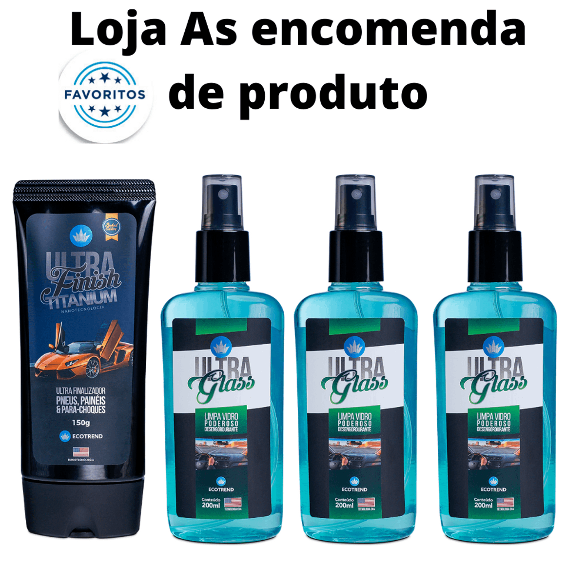 1 Ultra Finish Titanium+ 03 Ultra Glass Poderoso Limpa Vidro | Móvel p ...