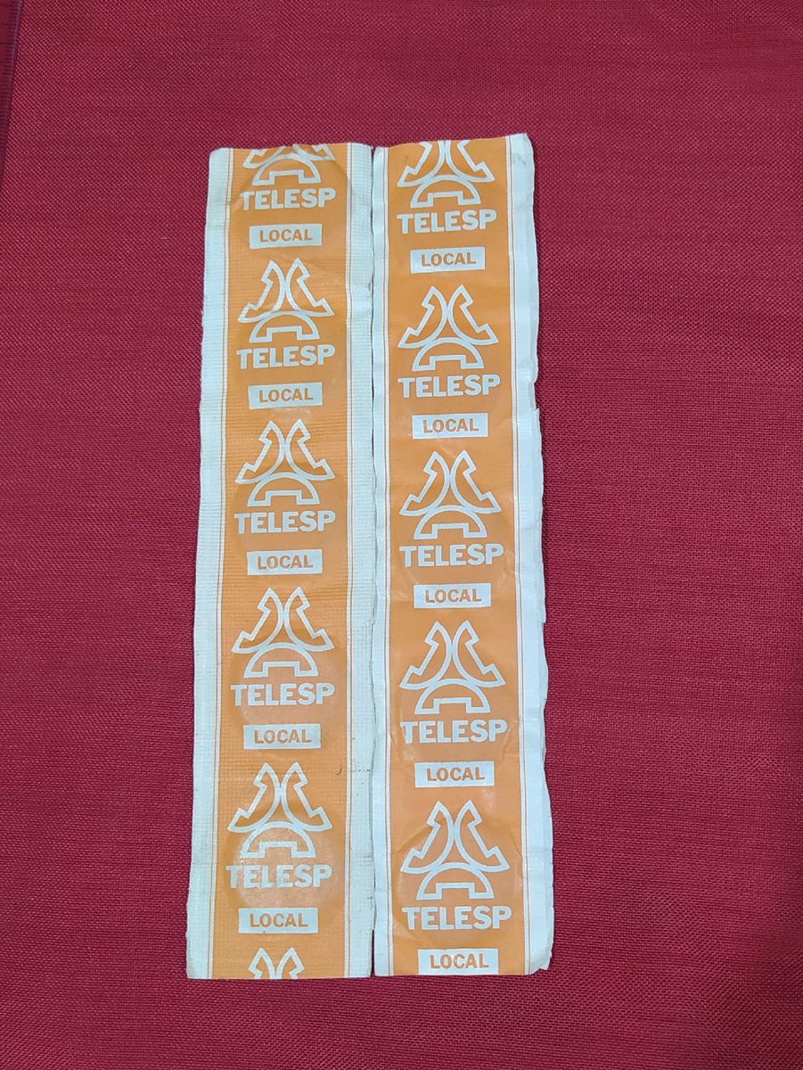 10 Fichas Telefônicas Telesp Lacradas Na Cartela | Produto Vintage e ...