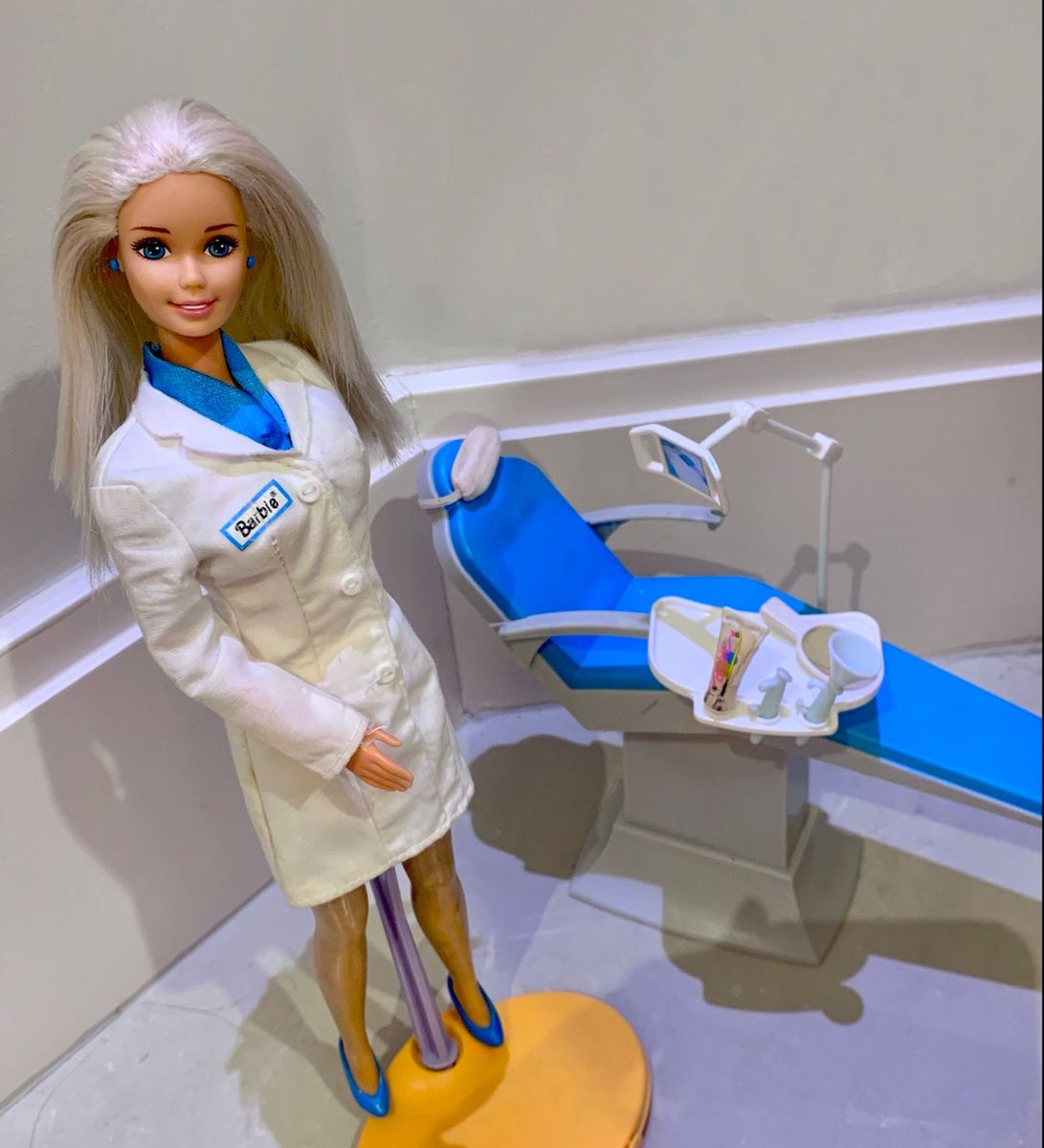 1997 Barbie Dentista Loira Nrfb #17255 Mattel * Boneca Vintage ...