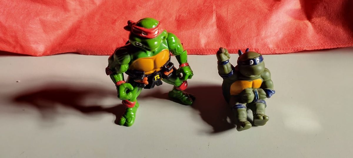 2 Boneco do Tartaruga Ninja - Leonardo e Raphael - Ac212 | Brinquedo ...