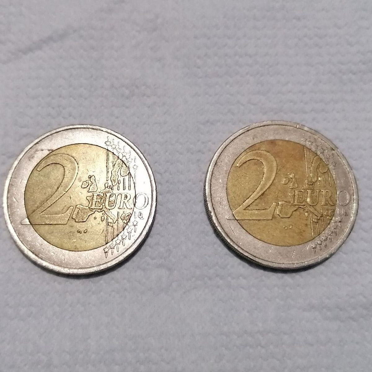 2 Euros Circuladas | Produto Vintage e Retro Euro Usado 107036847 | enjoei