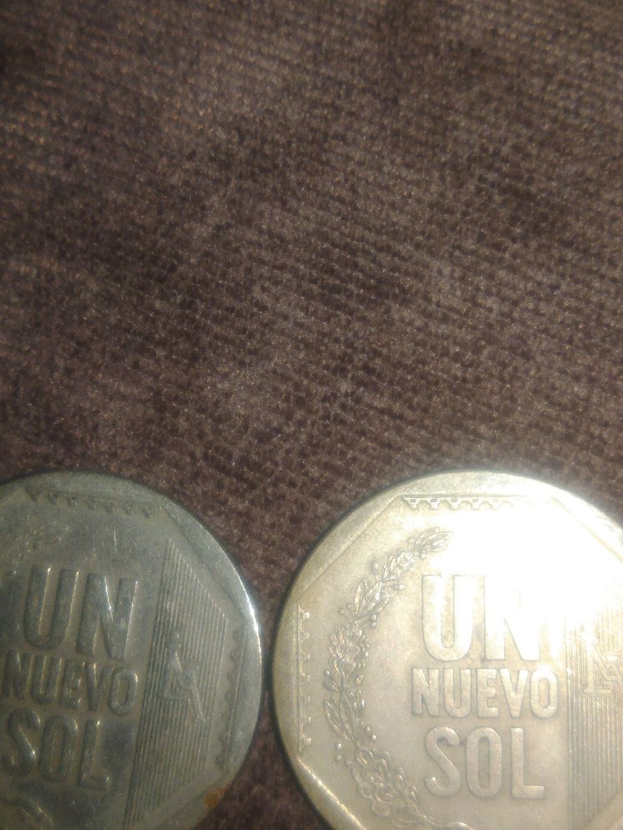 2 Moeda Peru 1 Novo Sol Peruano 2002-2008 | Item Infantil Moeda Sob ...