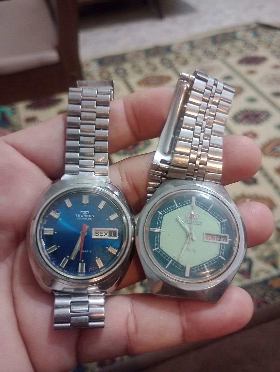 2 Relógio Technos e Oriente Automático | Cacareco Technos Usado ...