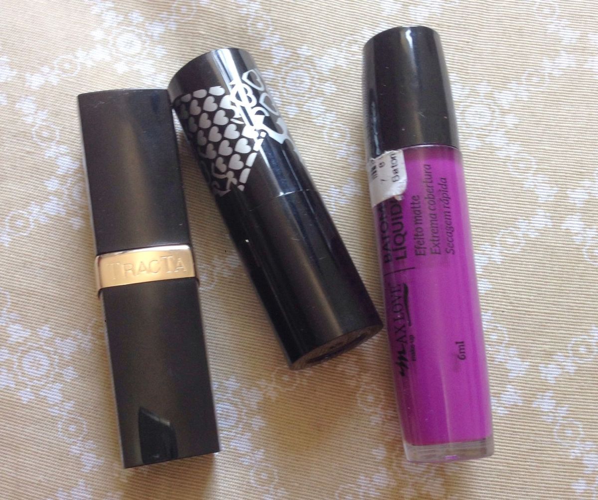 3 Batons, Tracta, Quem Disse Berenice e Max Love | Maquiagem Feminina ...