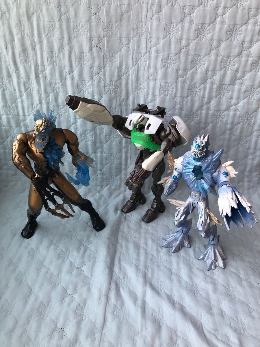 3 Bonecos Max Steel Extroyer Elementor Cytros Leia Anúncio Completo ...