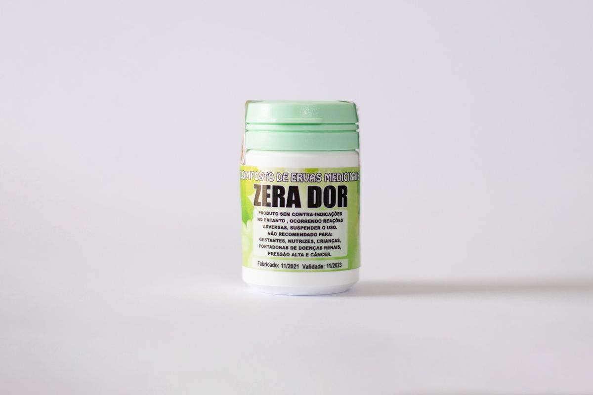 3 Frascos Zera Dor 15 Capsulas Original | Cosmético Feminino Mais Ervas ...