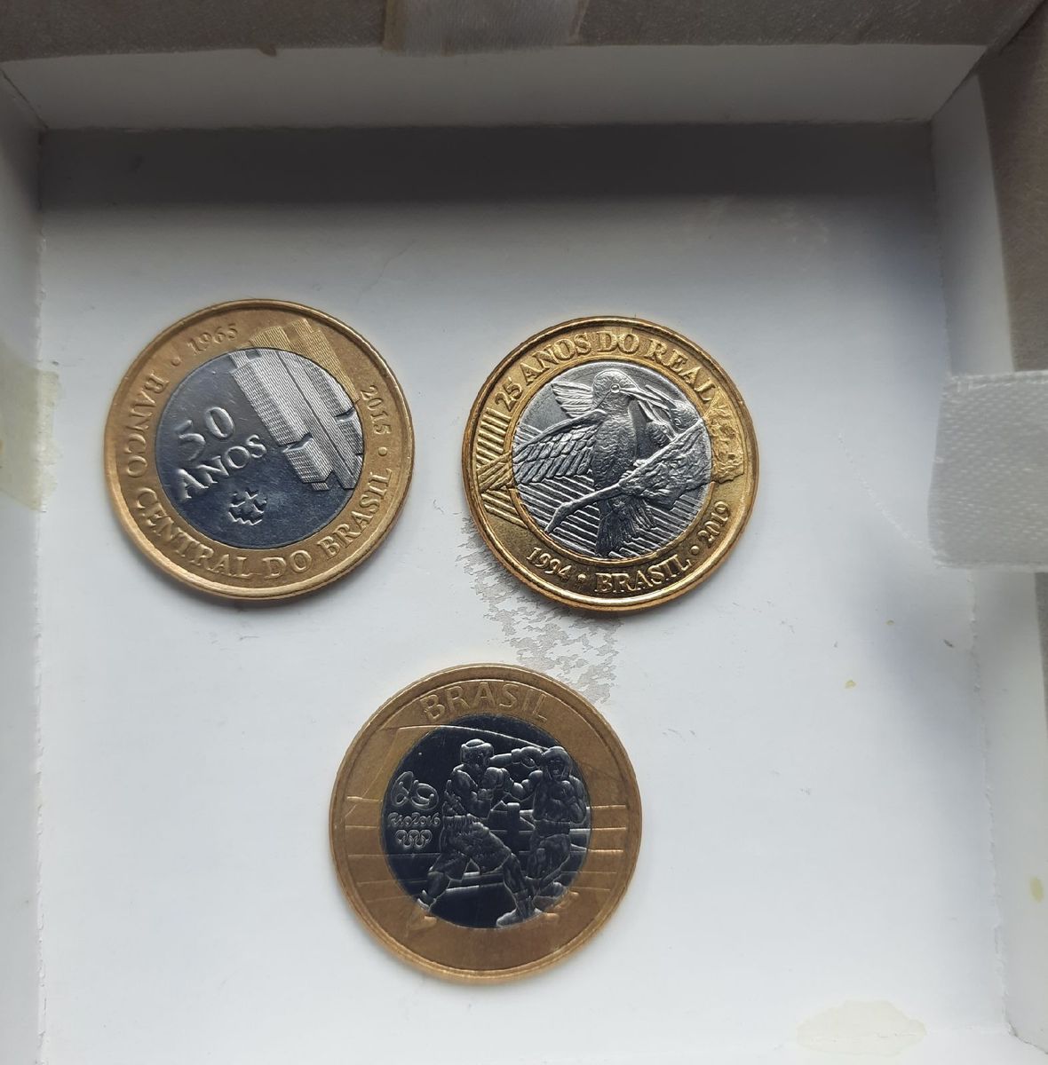 3 Moedas Raras Comemorativas Olimpíada, Beija Flor e 50 Anos | Produto ...