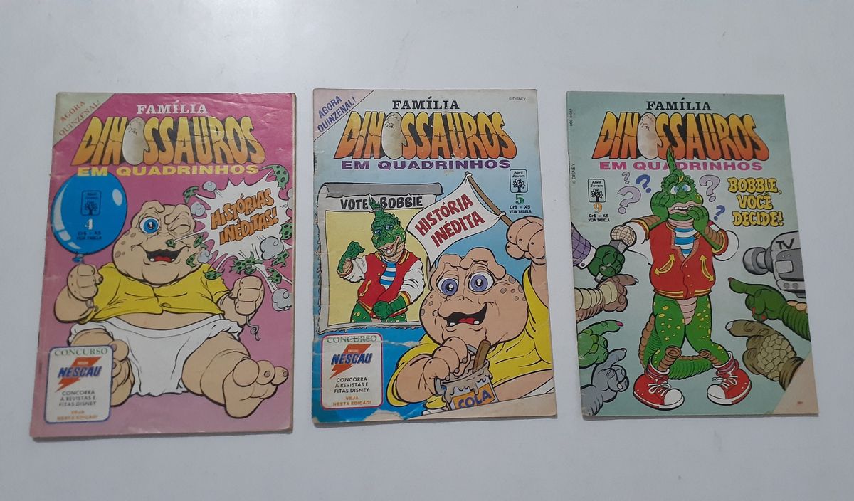 3 Revistas em Quadrinho Família Dinossauros | Livro Usado 75051248 | enjoei