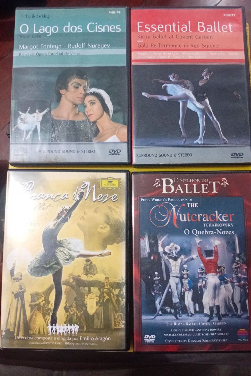 4 Dvds O Lago Dos Cisnes Essential Balletbranca de Neve O Melhor do ...
