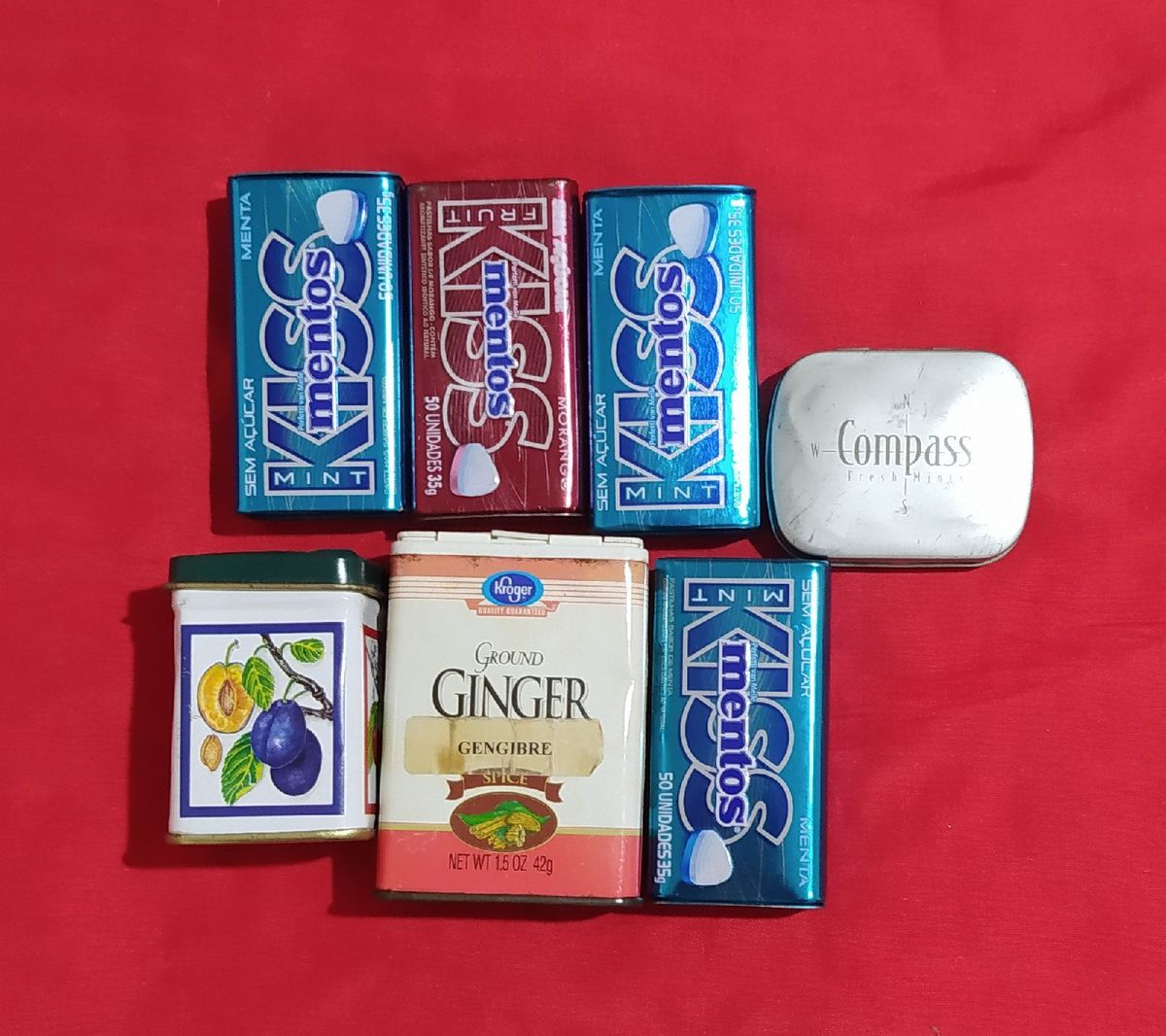 4 Latas Antigas de Balas | Produto Vintage e Retro Colecionáveis Usado ...