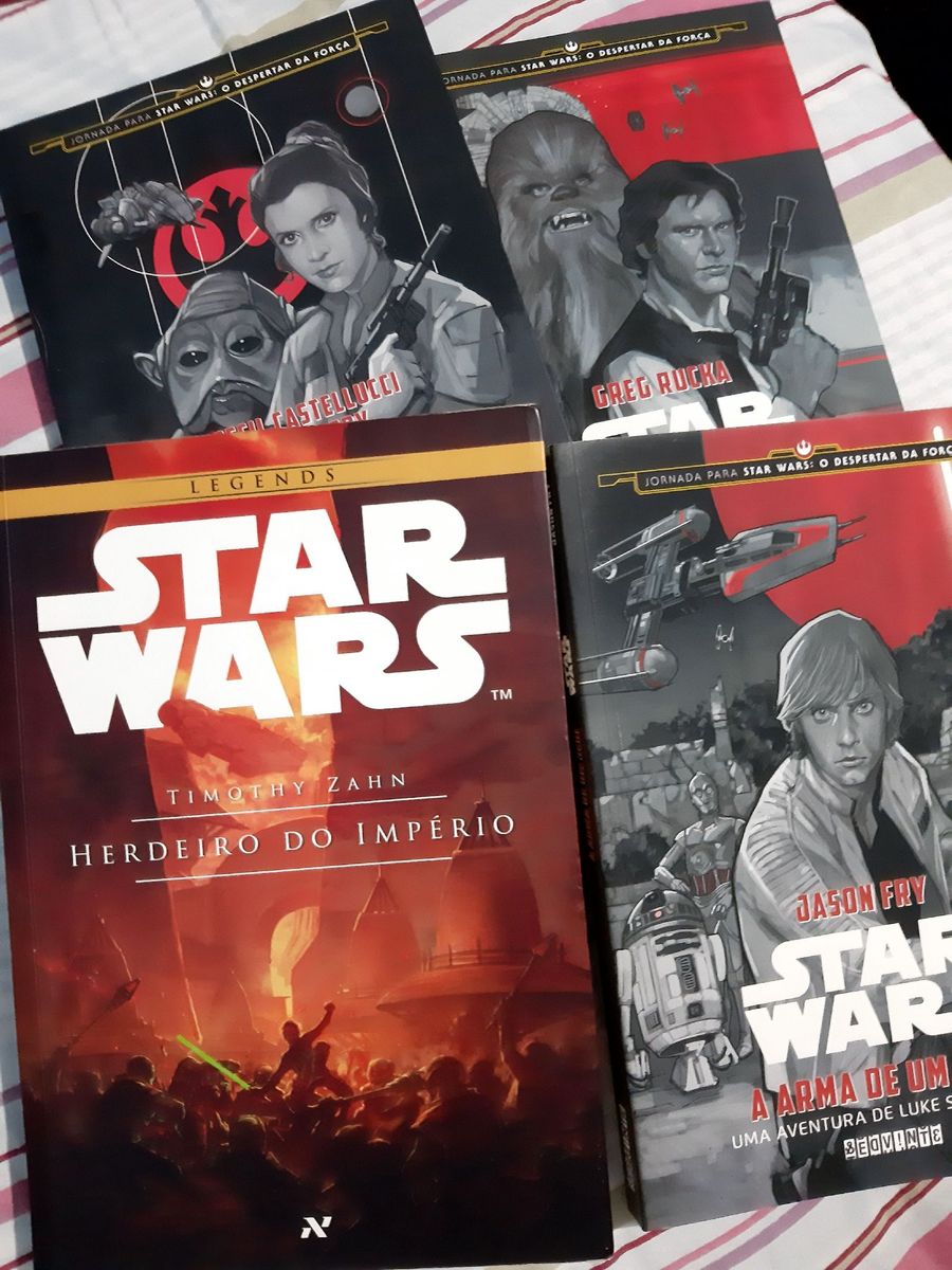 4 Livros Star Wars - O Despertar da Força + Herdeiro do Império | Livro ...