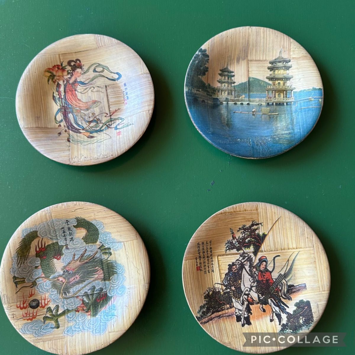 4 Pires de Bambu Chineses Antigos | Cacareco Feitos Em Taiwan, China ...