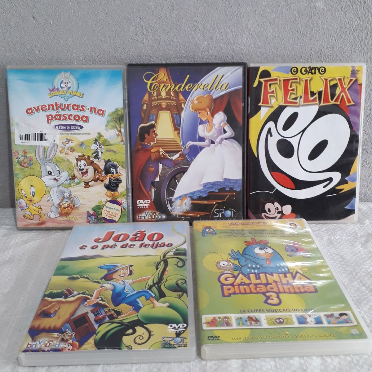 5 Dvds Desenhos Animados - Cinderela | Filme e Série Usado 74364154 ...