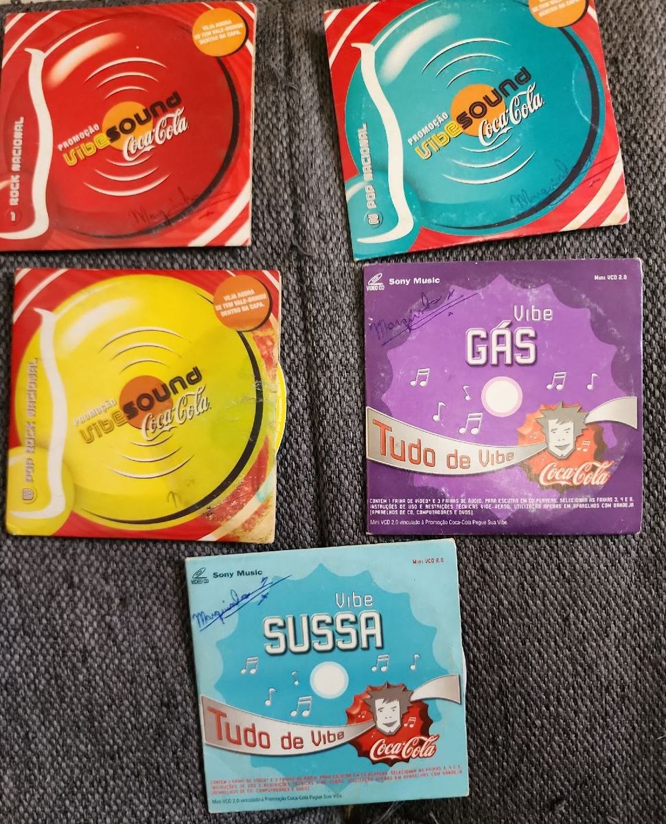 5 Mini Cds Coca Cola | Produto Vintage e Retro Coca Cola Usado 93454175 ...