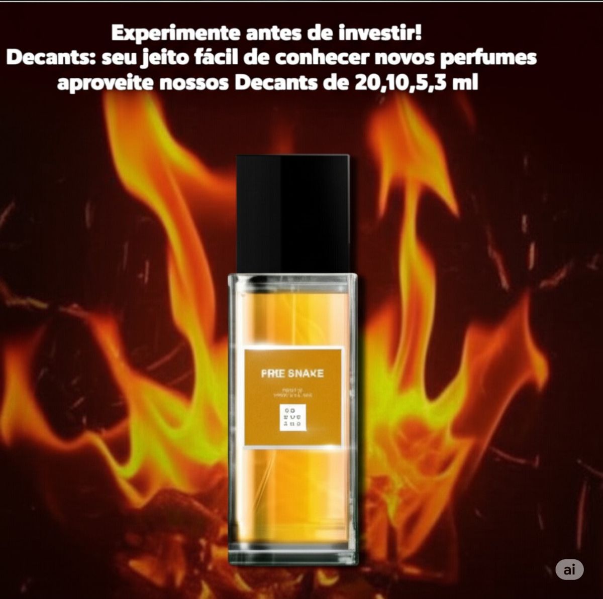5 Ml Ct God Of Fire In The Box Fire Snake D.ecant | Perfume Masculino ...