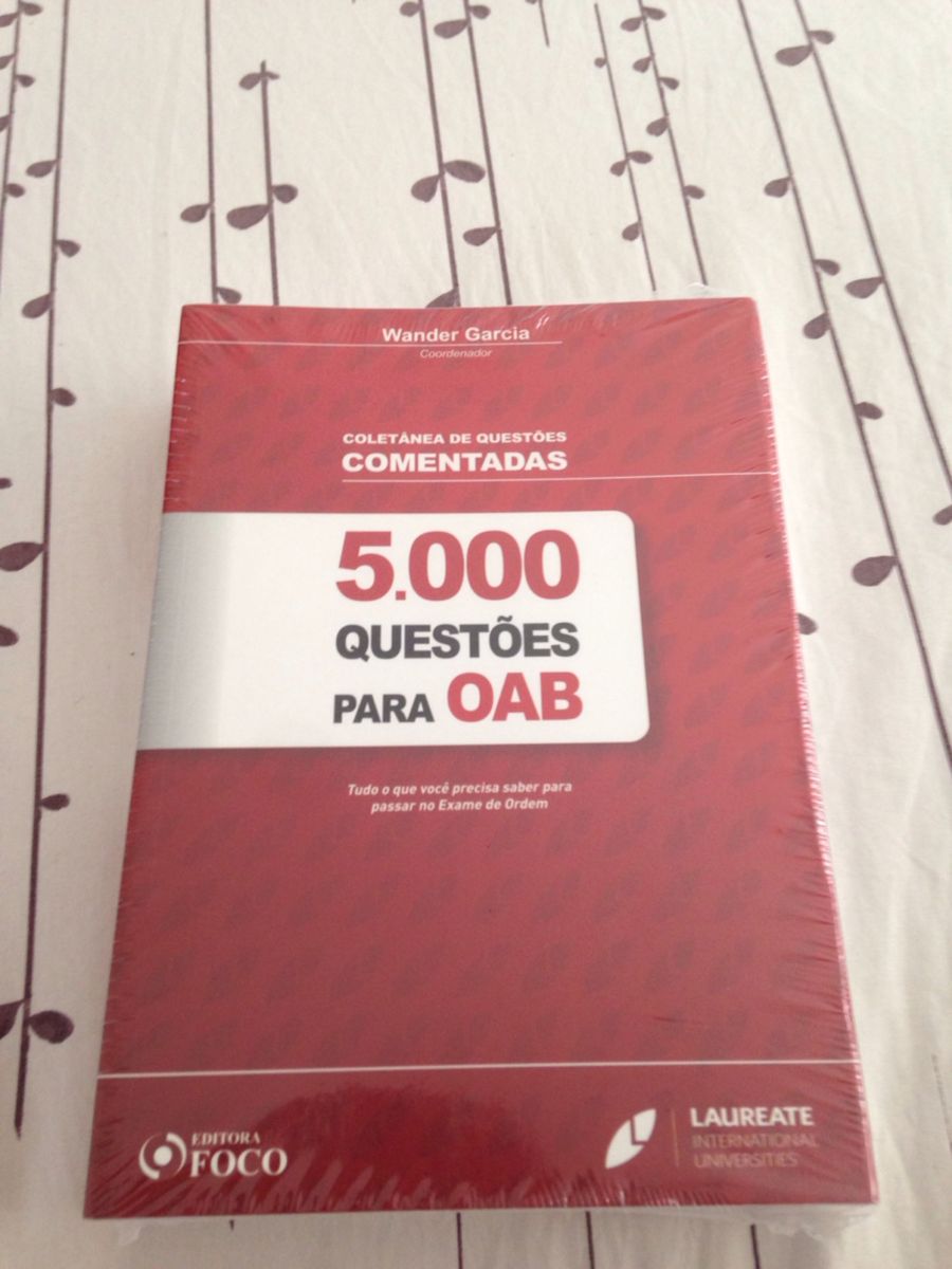 5000 Questões para Oab | Livro Editora Foco Nunca Usado 1549453 | enjoei