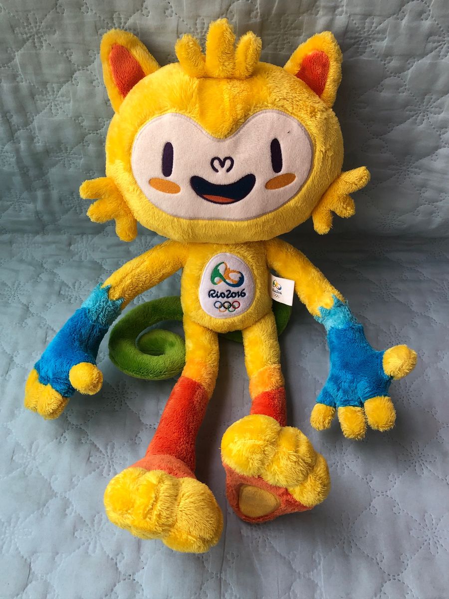 50cm Boneco Pelúcia Vinicius Rio 2016 Mascote Olimpíadas | Pelúcia Rio ...