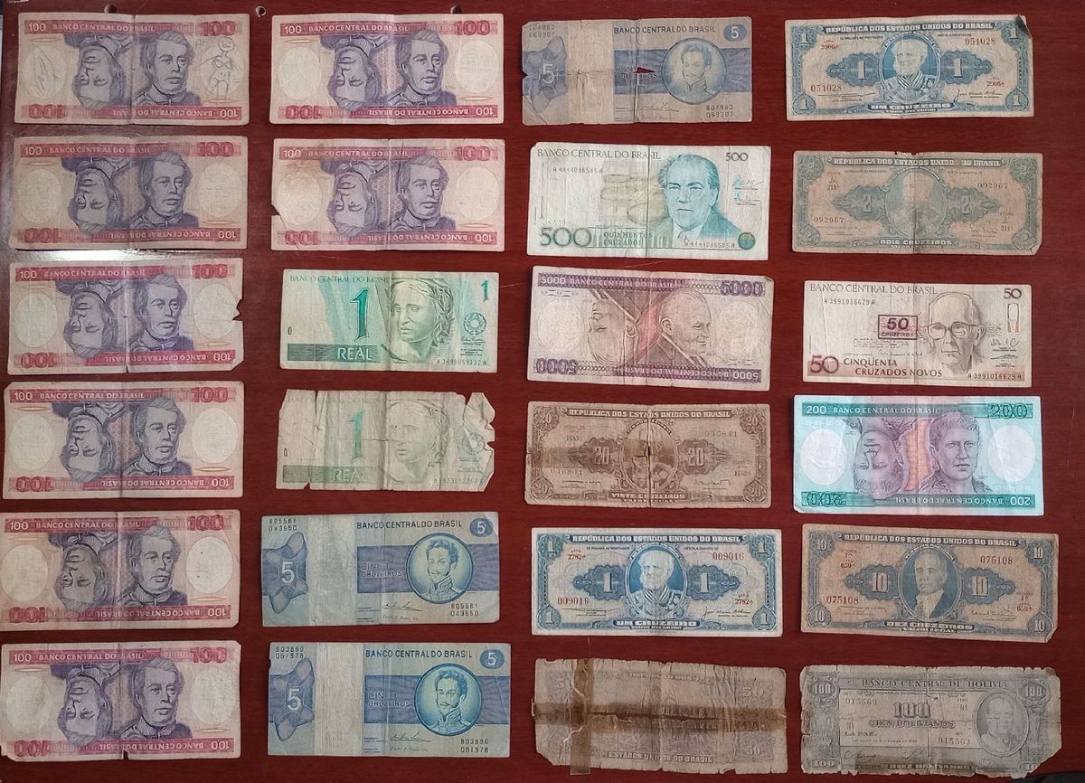 57 Cédulas Antigas - Coleção | Produto Vintage e Retro Bacen Usado ...