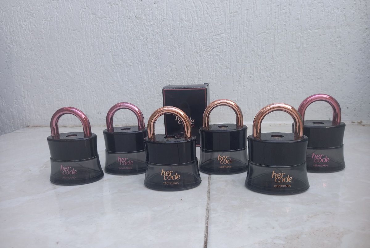 6 Frascos Vazios do Perfume Her Code | Perfume Feminino Her Code Usado ...