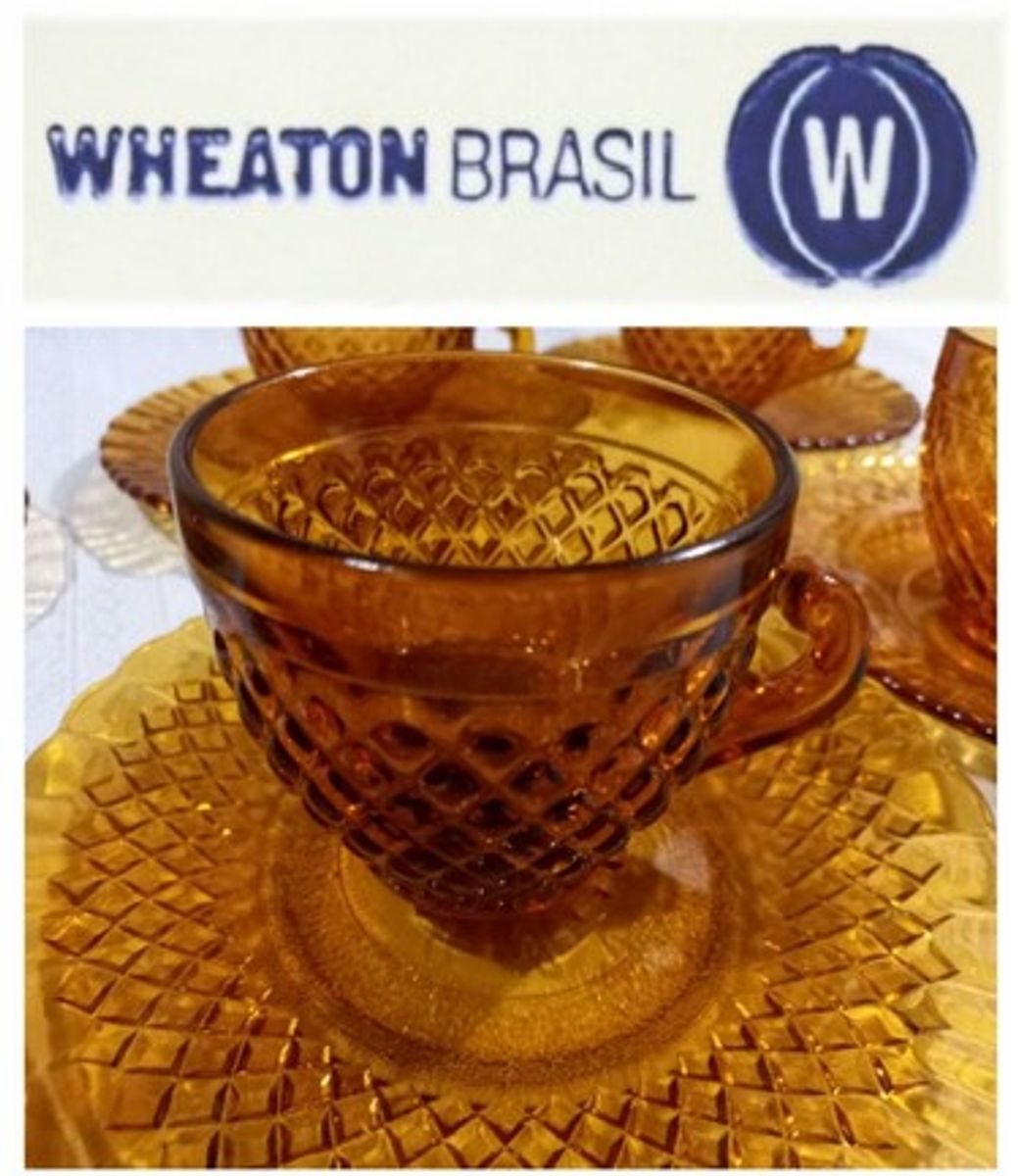 6 Xicaras de Chá Wheaton Ambar Bico de Jaca (p) | Móvel de Cozinha ...