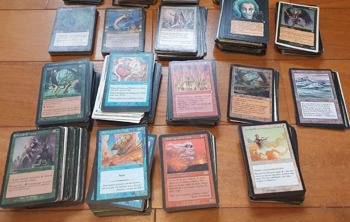 60 Cartas Antigas Magic The Gathering - com Raras e Incomuns | Jogo de ...