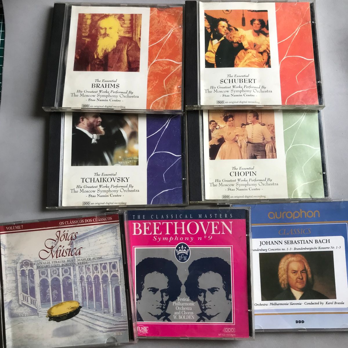 7 Cds Musica Erudita Classica: Bach, Beethoven, Chopin, Brahms, Tchaikovsky e Shubert | Item de ...
