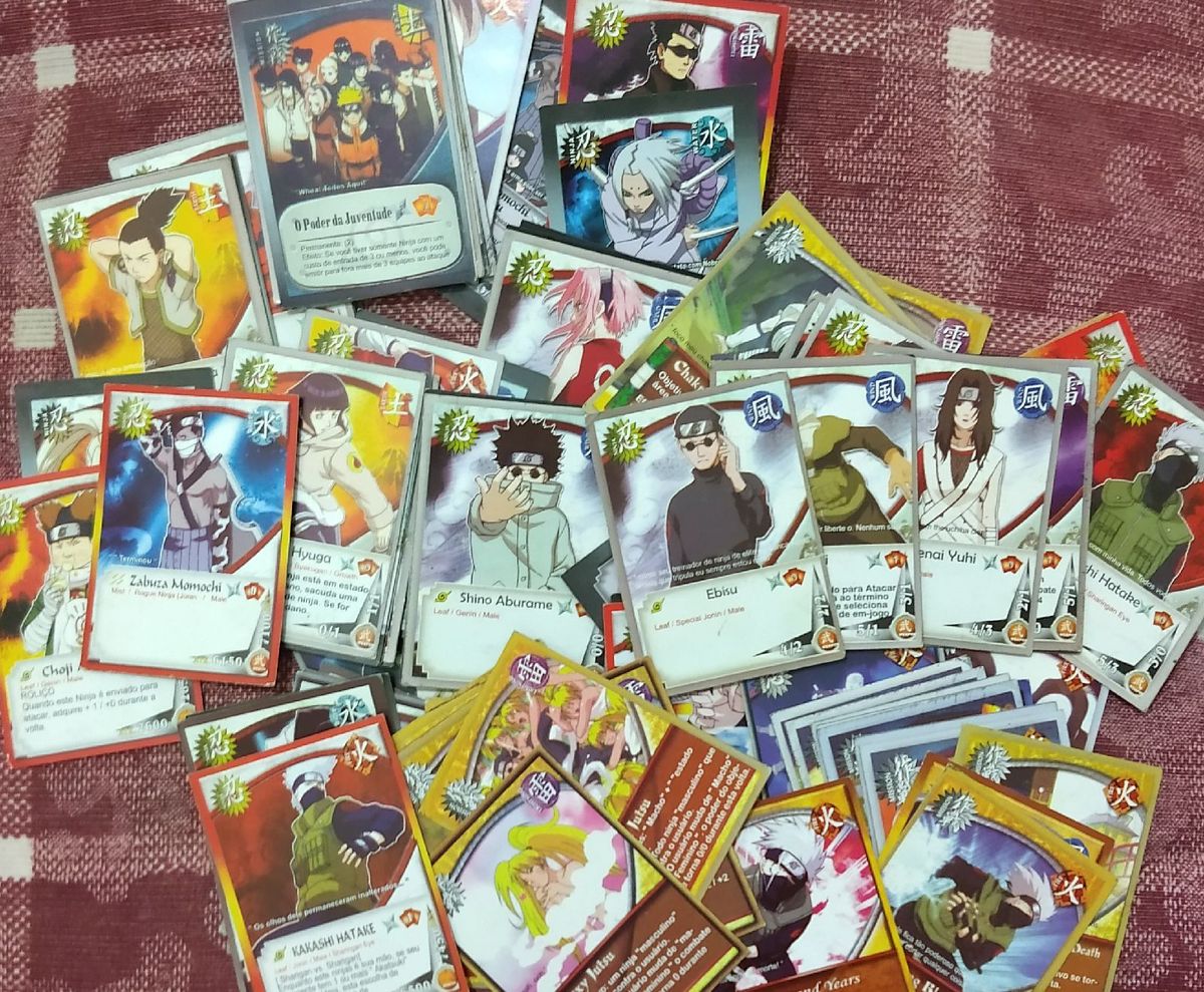 91 Cards Naruto Card Game (estilo Super Trunfo) Cartas Colecionáveis ...