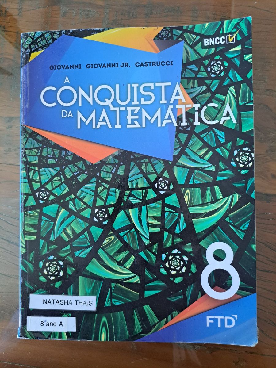 A Conquista da Matemática 8° Ano | Livro Ftd Ed 2019 Isbn 9788596023542 Aluno Usado 81757535 ...