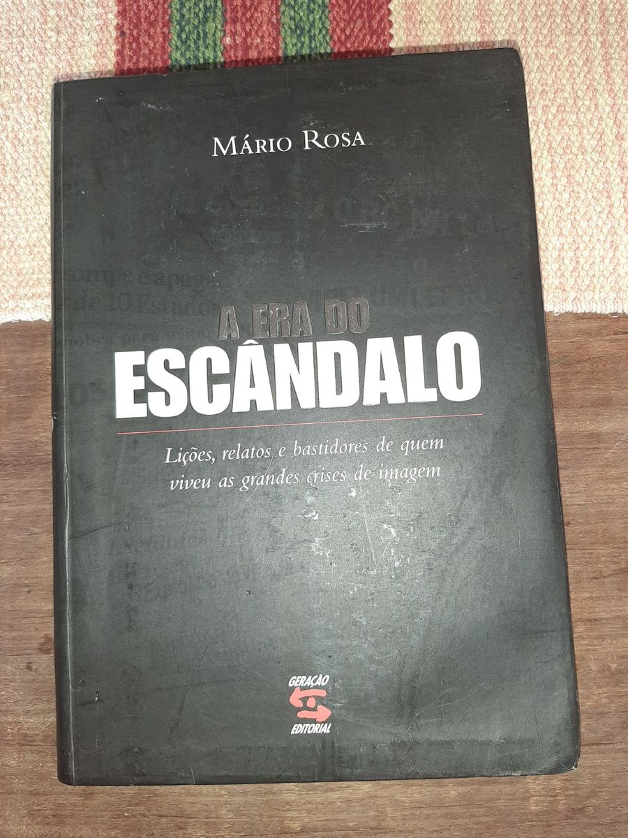 A Era do Escândalo- Mário Rosa | Livro Livros Nunca Usado 75959539 | enjoei