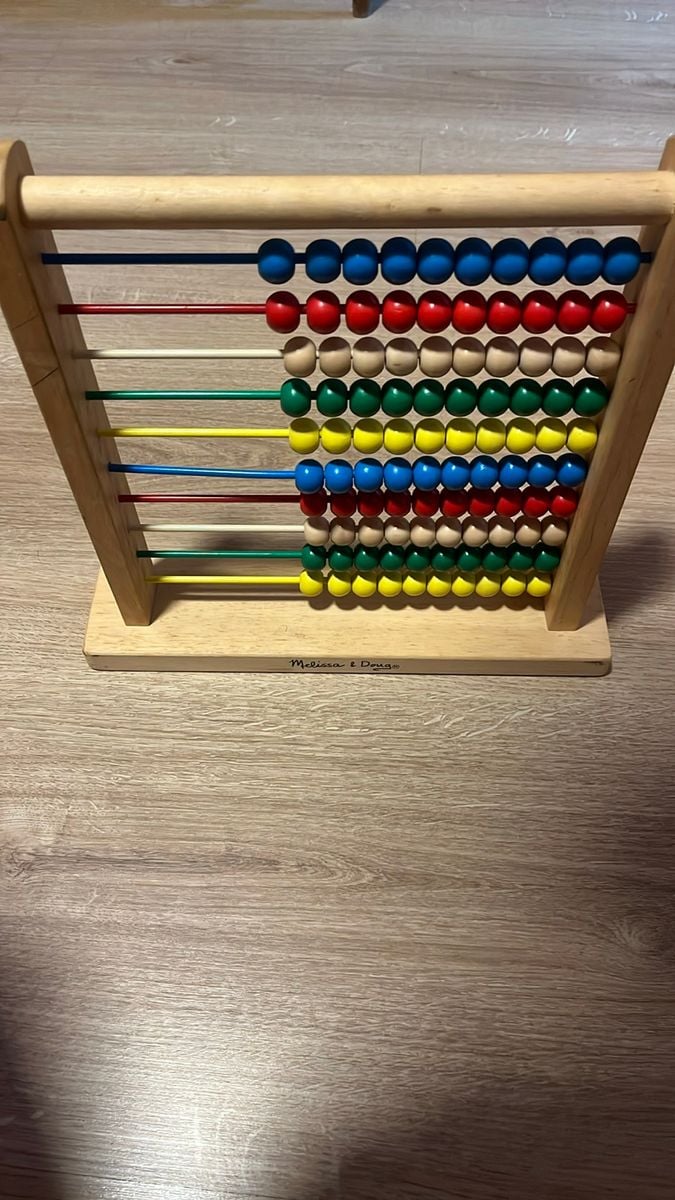 Ábaco Melissa e Doug | Brinquedo para Bebês Melissa E Doug Usado ...