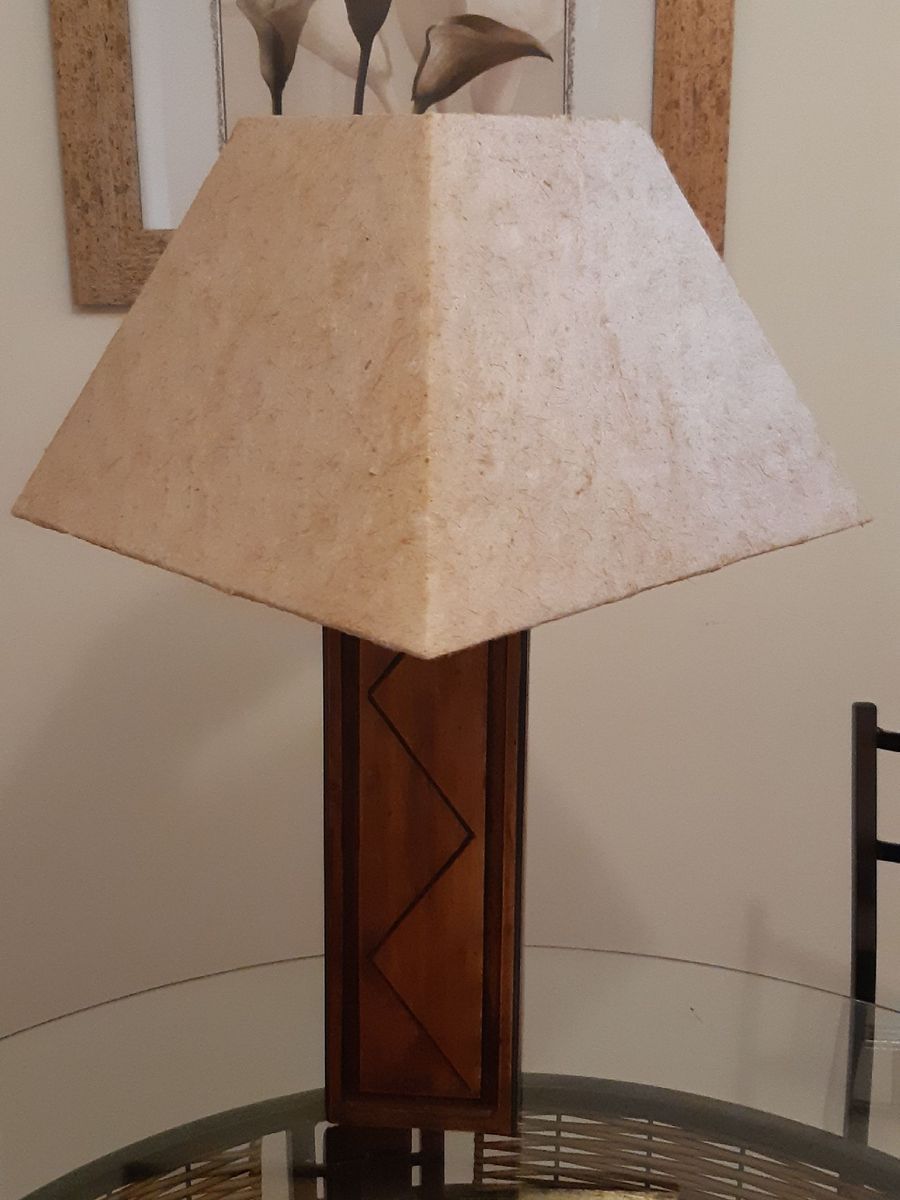 Abajur Rústico Artesanal | Móvel p/ Iluminação Novo 45798032 | enjoei