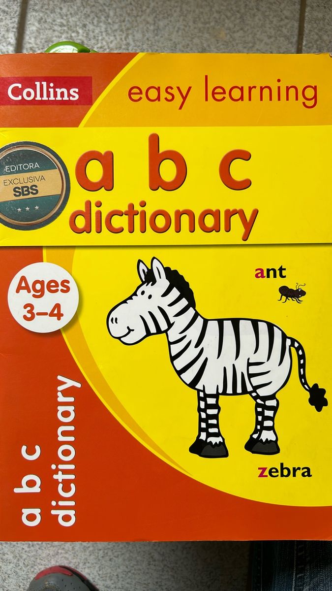 Abc Dictionary Ages 3 To 4 | Livro Collins Usado 113631504 | enjoei
