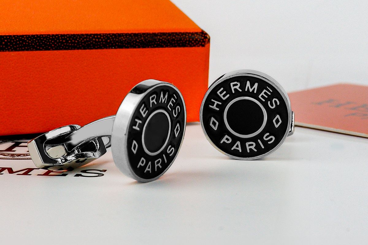 Abotaduras Hermes Licol 2 Preto Kit Completo | Produto Masculino Hermès Nunca Usado 107777620 ...