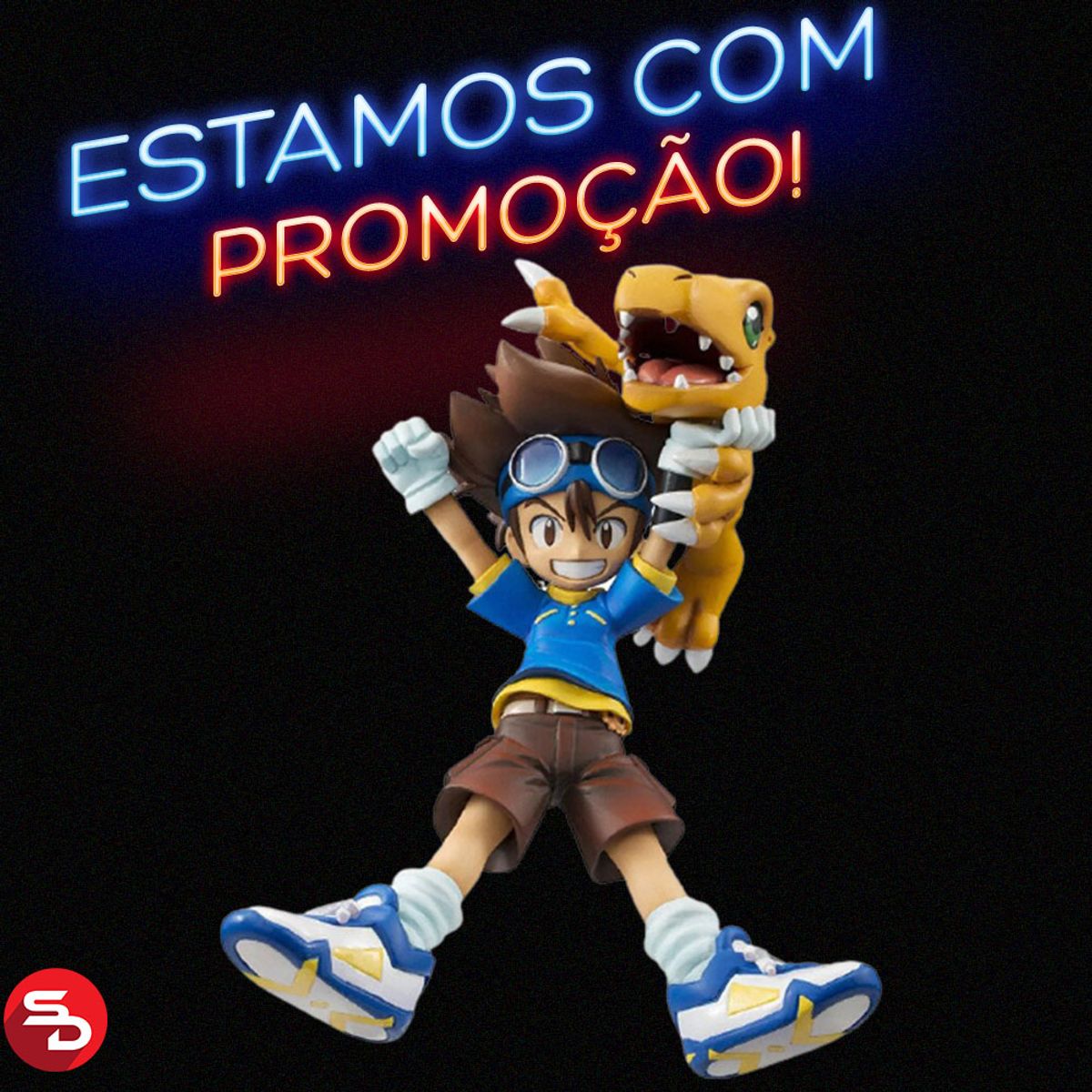 Action Figure Tai Kamiya & Agumon Brinquedo Boneco Digimon | Brinquedo ...