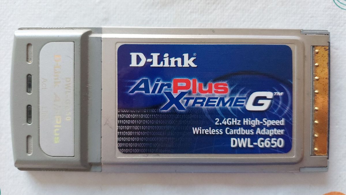 Adaptador D-link Airplus Xtreme G, 2.4 Ghz, Dwl-g650 | Computador ...