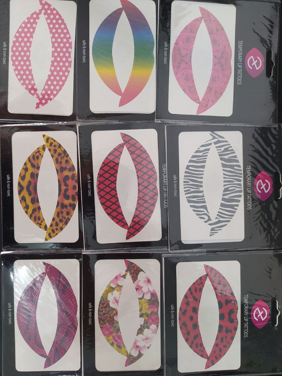 Adesivo Tattoo Labial | Maquiagem Feminina Nunca Usado 53610396 | enjoei