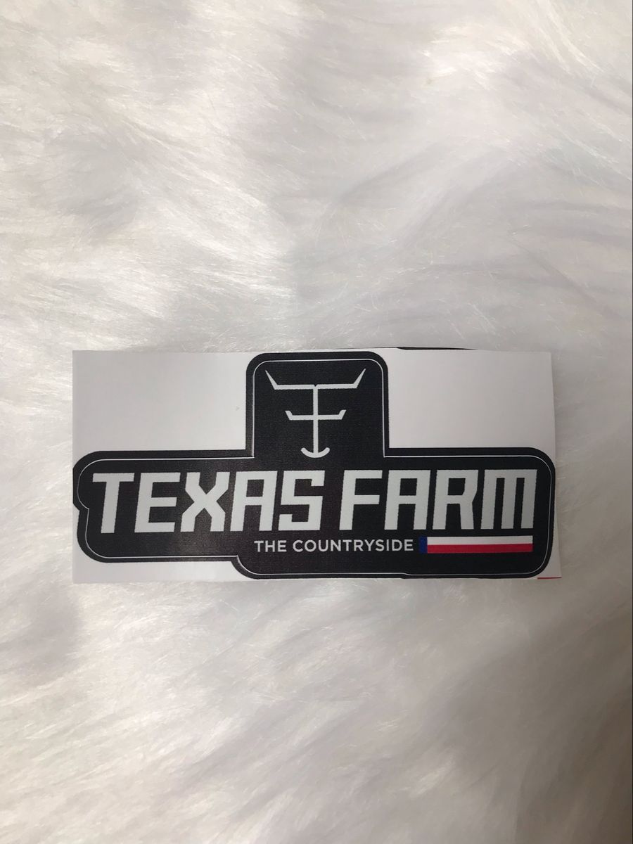 Adesivo Texas Farm Roça Fazenda | Item de Papelaria Texas Farm Nunca ...