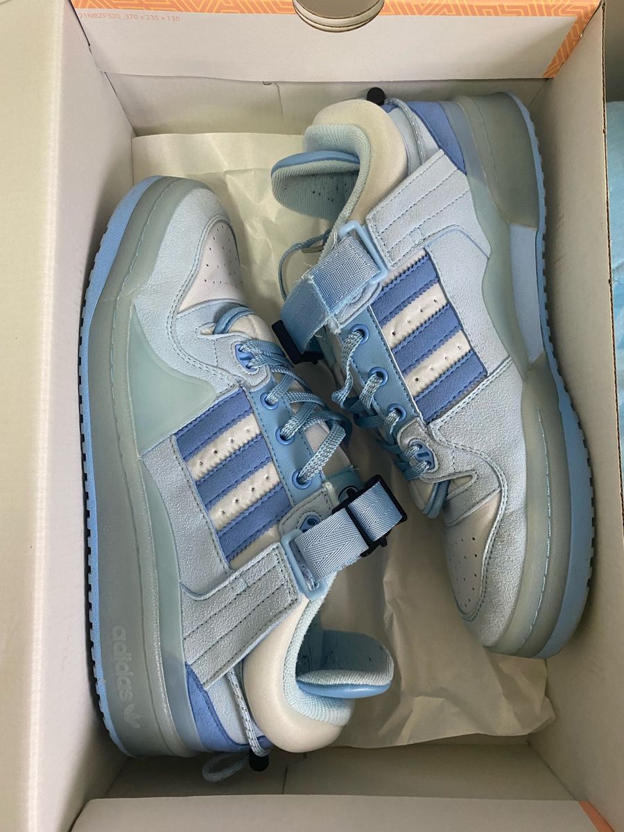 Adidas Forum X Bad Bunny Azul Rp | Tênis Masculino Adidas Usado ...