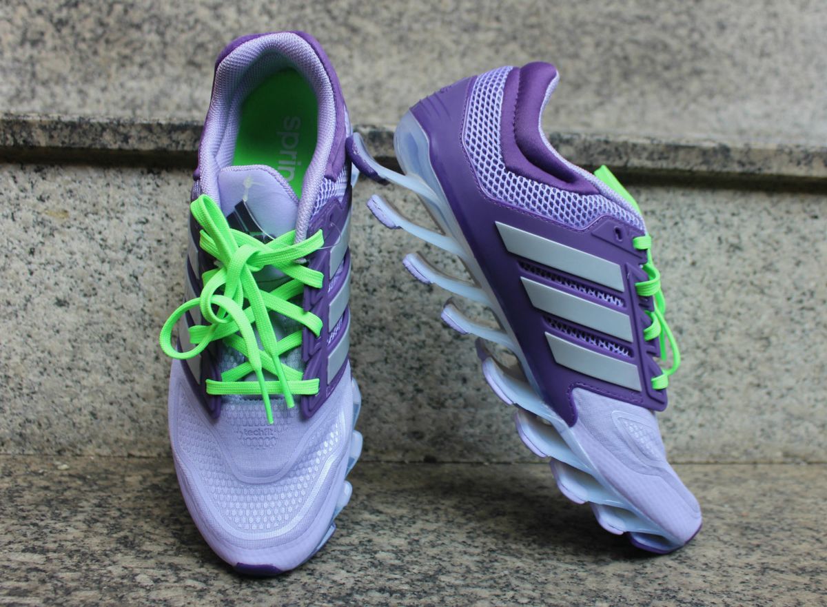 Adidas Springblade Lilás e Neon | Tênis Feminino Adidas Nunca Usado ...