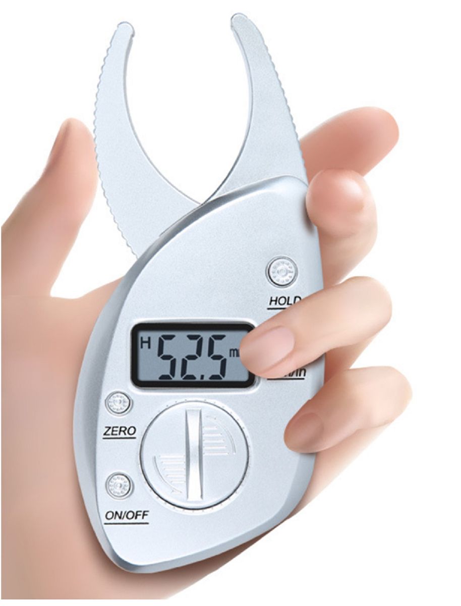 Adipômetro Clínico Medidor de Gordura Corporal Digital - Cinza | Item p ...