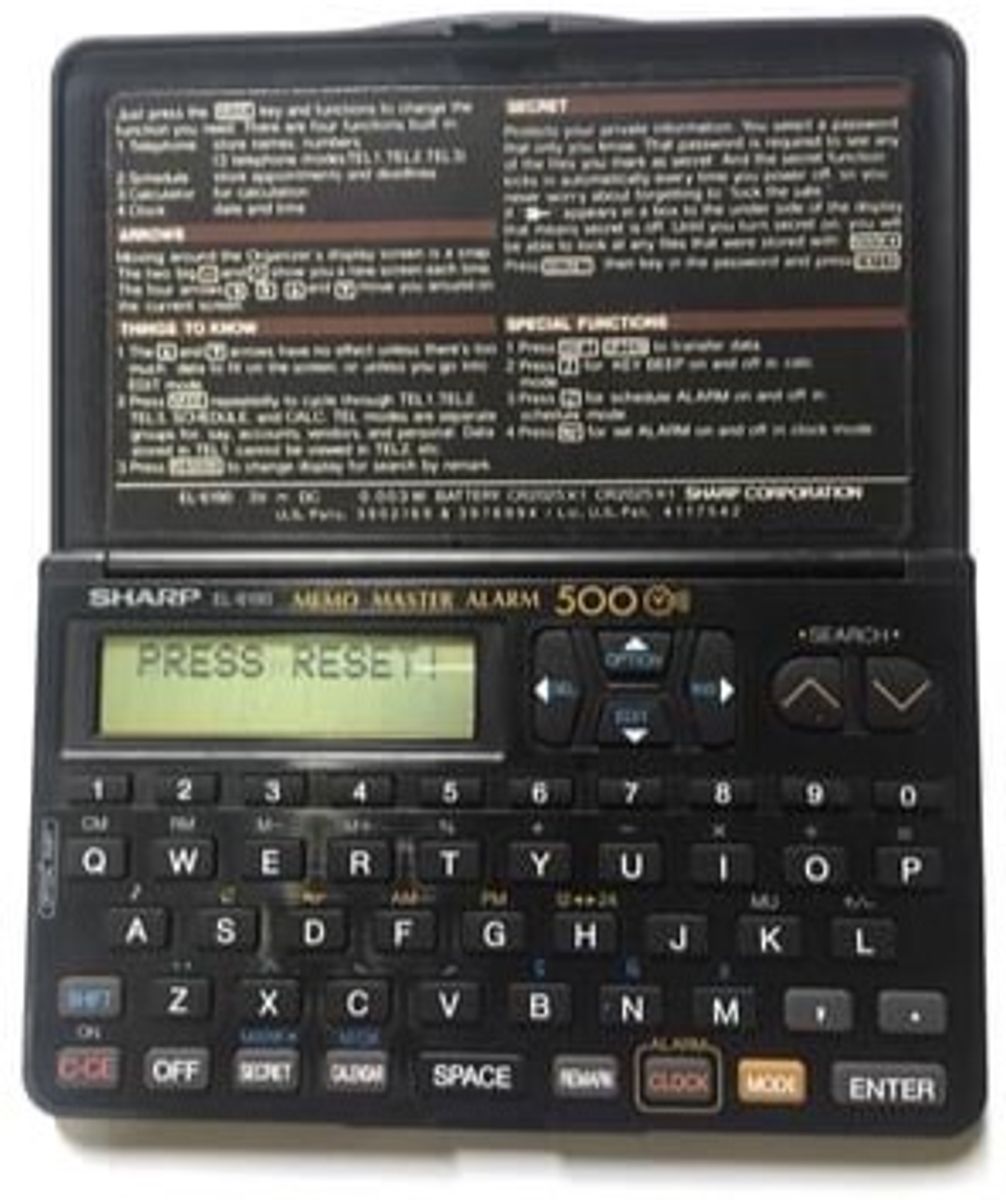 Agenda Eletrônica Sharp e Brindes | Produto Vintage e Retro Sharp Usado ...