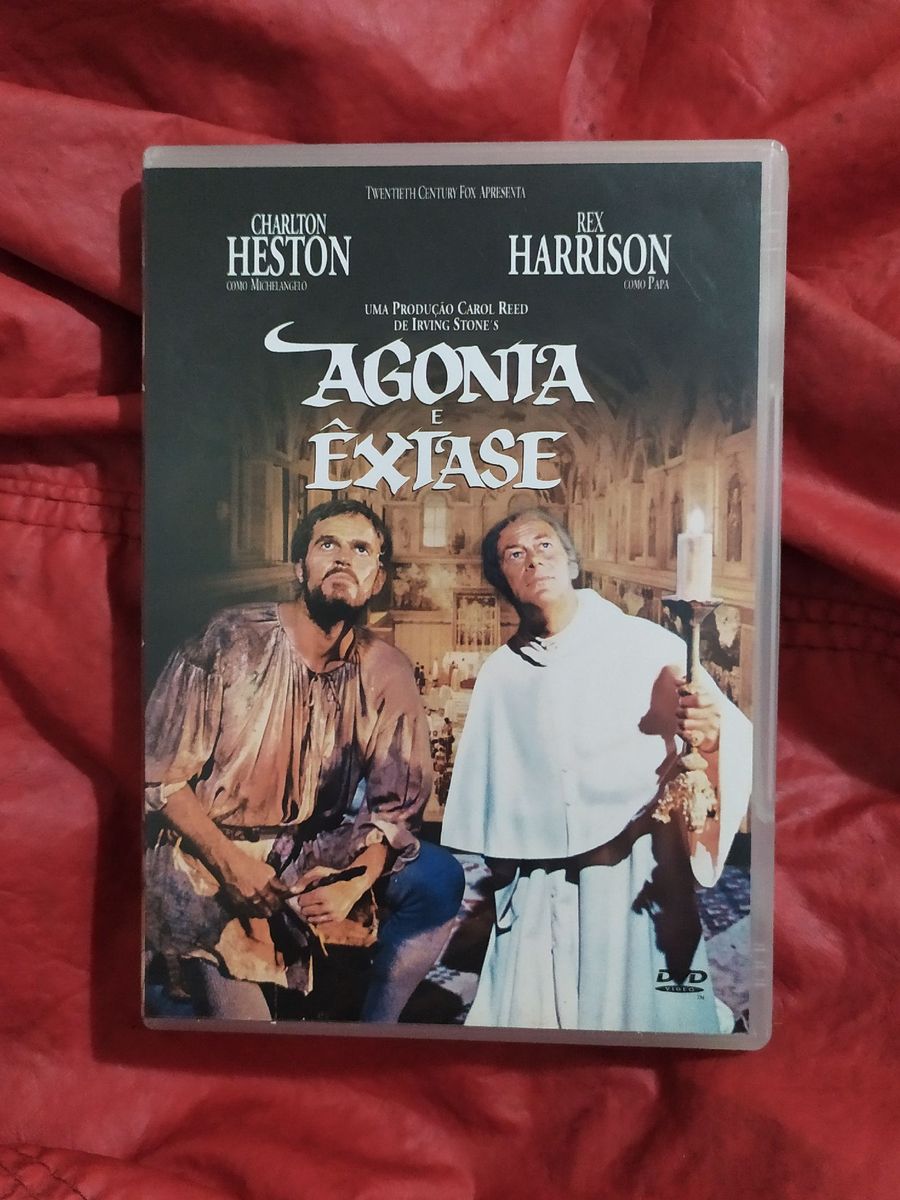 Agonia e Êxtase Charlton Heston Rex Harrison | Filme e Série Dvd Usado ...