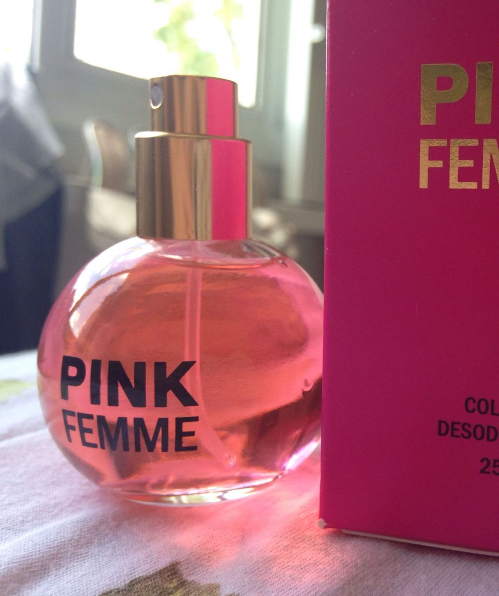 Agua de Colônia Pink Femme | Perfume Feminino Contém 1g Nunca Usado ...