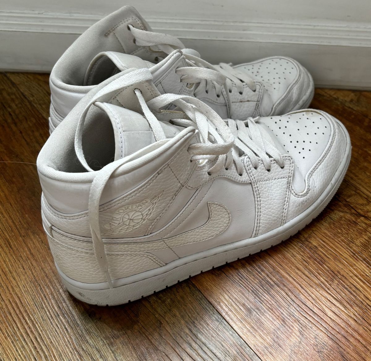 Air Jordan 1 High All White | Tênis Masculino Nike Usado 93804919 | enjoei