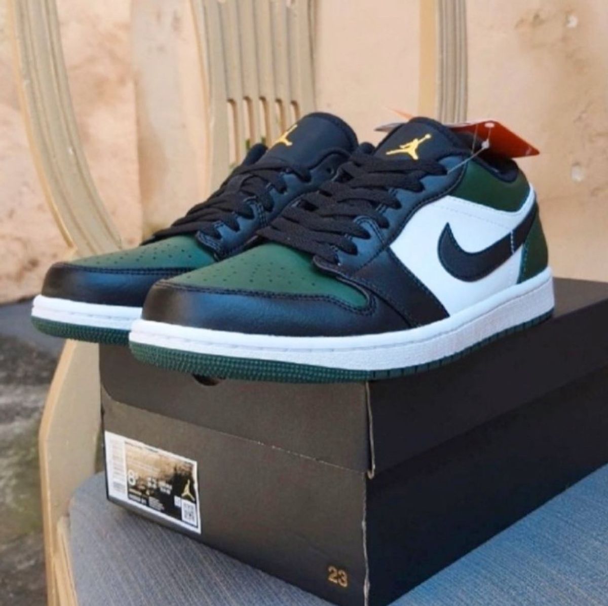 Air Jordan 1 Low Green Toe Original | Tênis Masculino Nike Nunca Usado ...