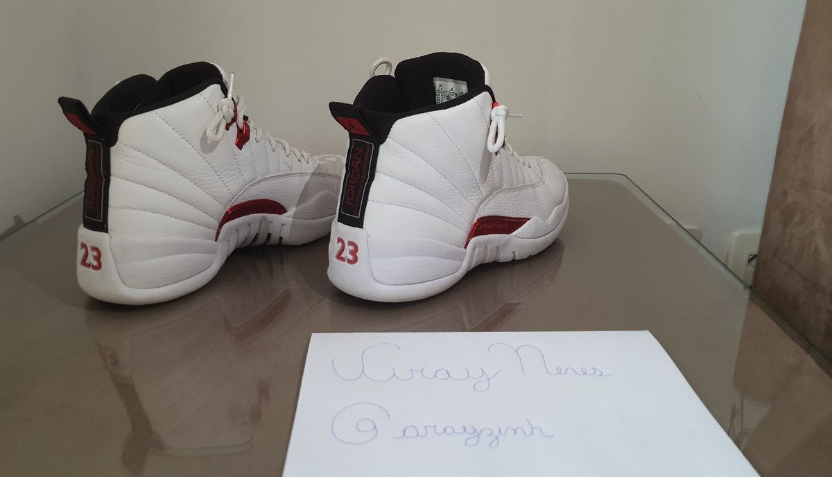 Air Jordan 12 Retro Red Metallic | Tênis Masculino Jordan Usado ...