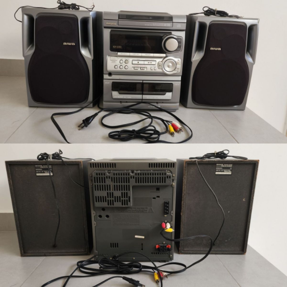 Aiwa Compact Disc Stereo Cassette Receiver | Item Info & Eletro Aiwa ...